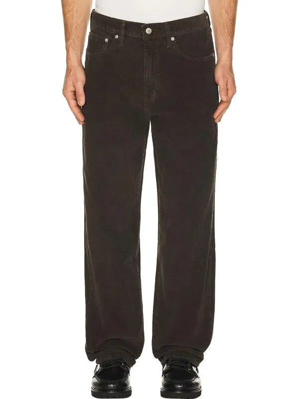 LEVI'S 568 Loose Straight Corduroy Pants - Black & Olive