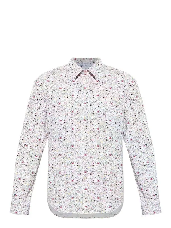 Paul Smith Long-sleeve Floral-print Shirt - White