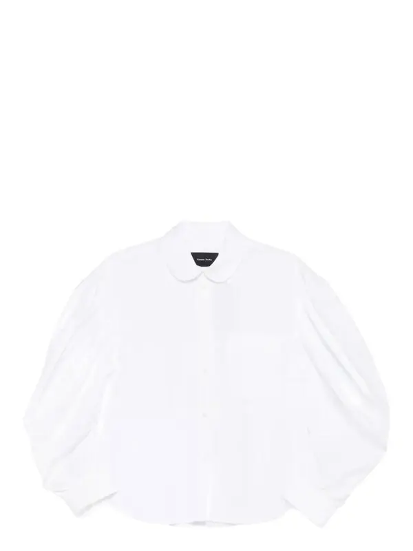 Simone Rocha Draped-sleeve Shirt - White