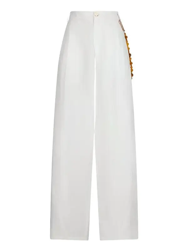 DARKPARK Phebe Wide-leg Trousers - White