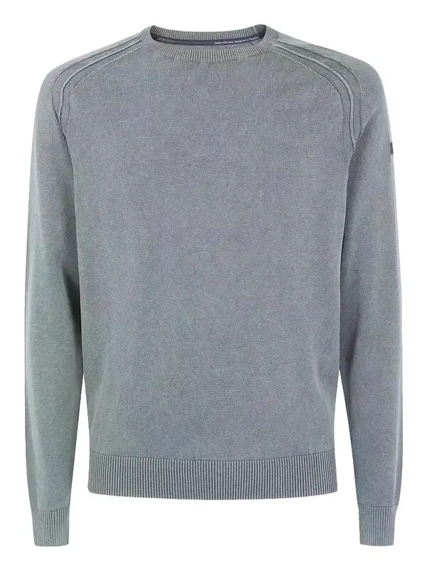 RRD Ribbed-knit Crew-neck Sweater - Grey