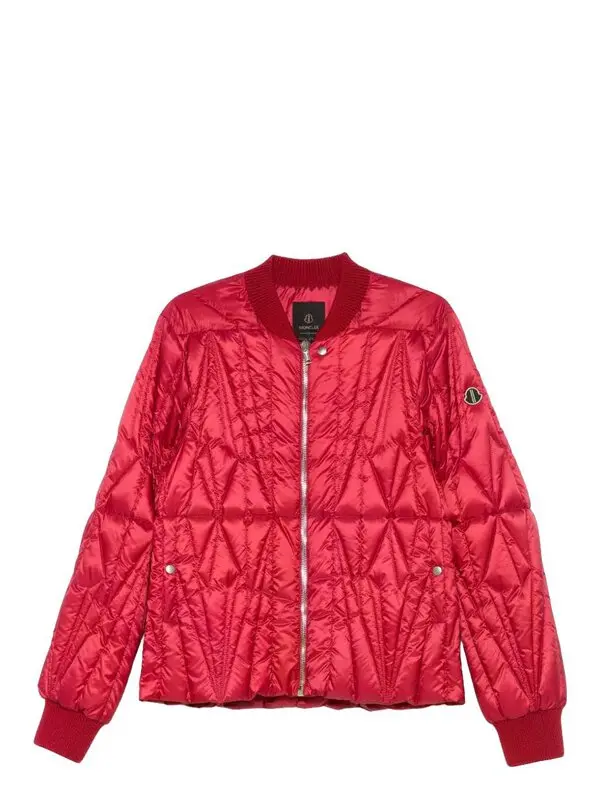 MONCLER + RICK OWENS Geocamo Flight Quilted Jacket - Red