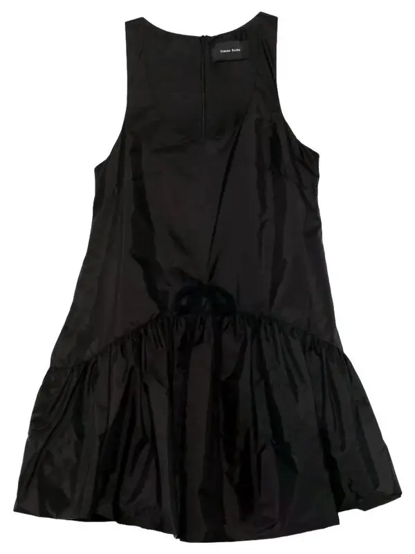 Simone Rocha Tapered Peplum Mini Dress - Black