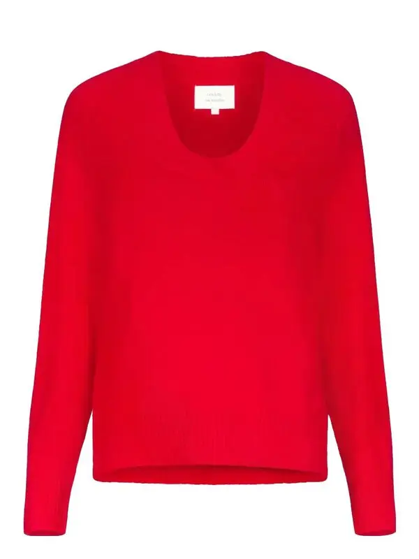 LOULOU Baji Knitted Sweater - Red