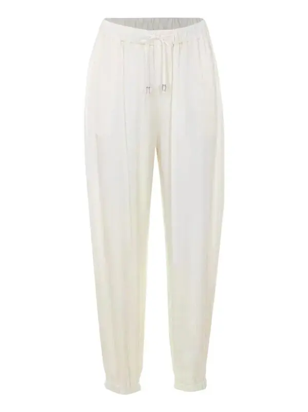 Fabiana Filippi Drawstring-fastening Trousers - White