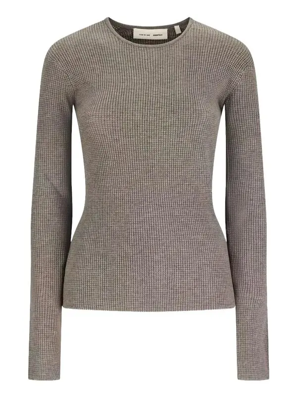 Fear Of God Waffle-knit Long-sleeve Sweater - Neutrals