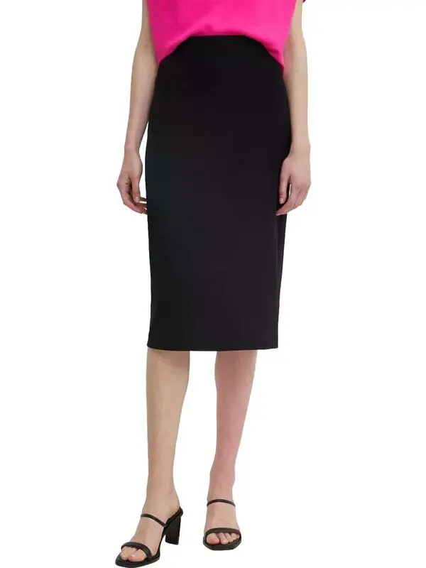 Joseph Ribkoff Slit Midi Skirt - Black