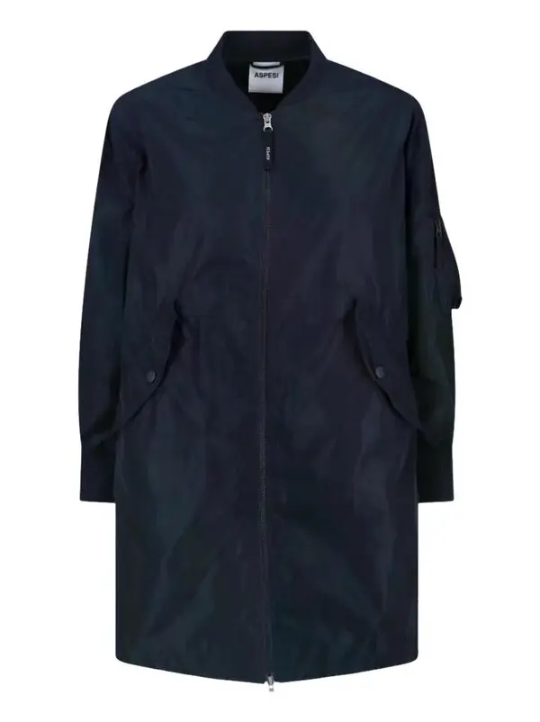 Aspesi Zip-up Coat - Blue