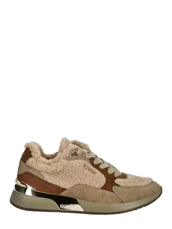 Guess Textured Logo Sneakers - Neutrals