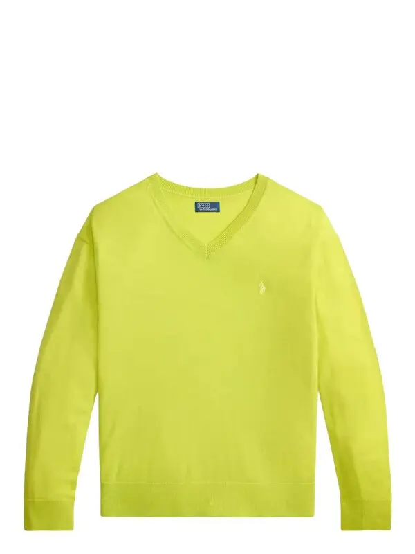Polo Ralph Lauren V-neck Merino Wool Sweater - Green