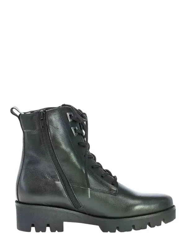 Gabor Davos Lace-up Combat Boots - Black