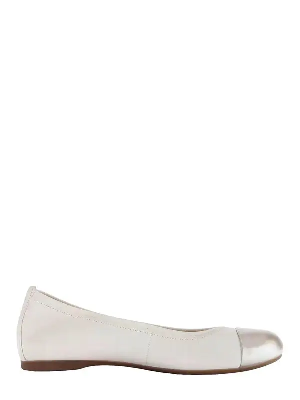 Gabor Leather Ballet Flats - Neutrals