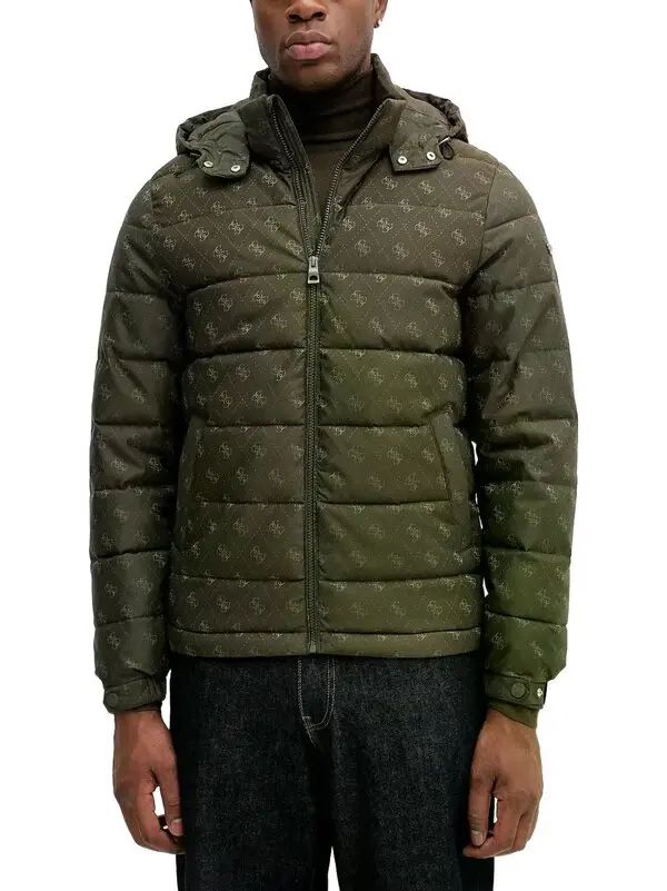 Guess Hooded Puffer Jacket - Green