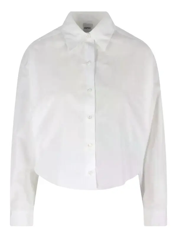 Aspesi Cropped Shirt - White