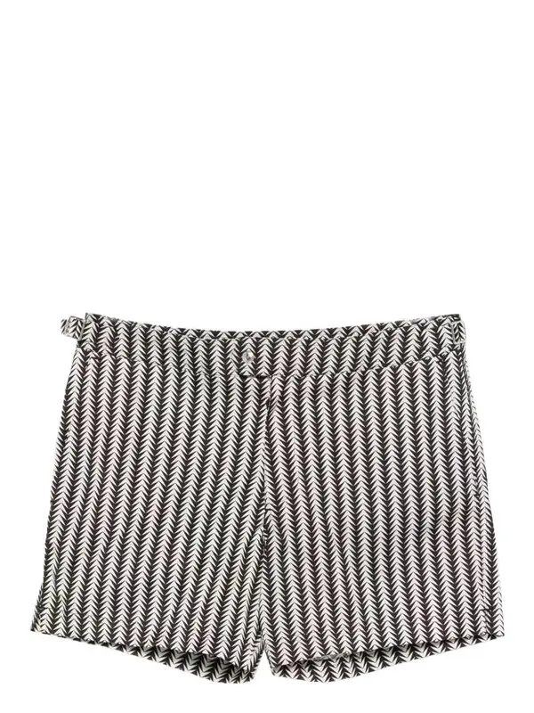 TOM FORD Patterned Swim Shorts - Black