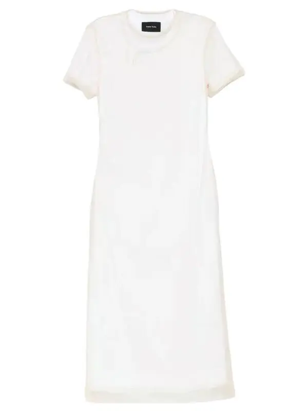 Simone Rocha Layered Embellished Dress - White