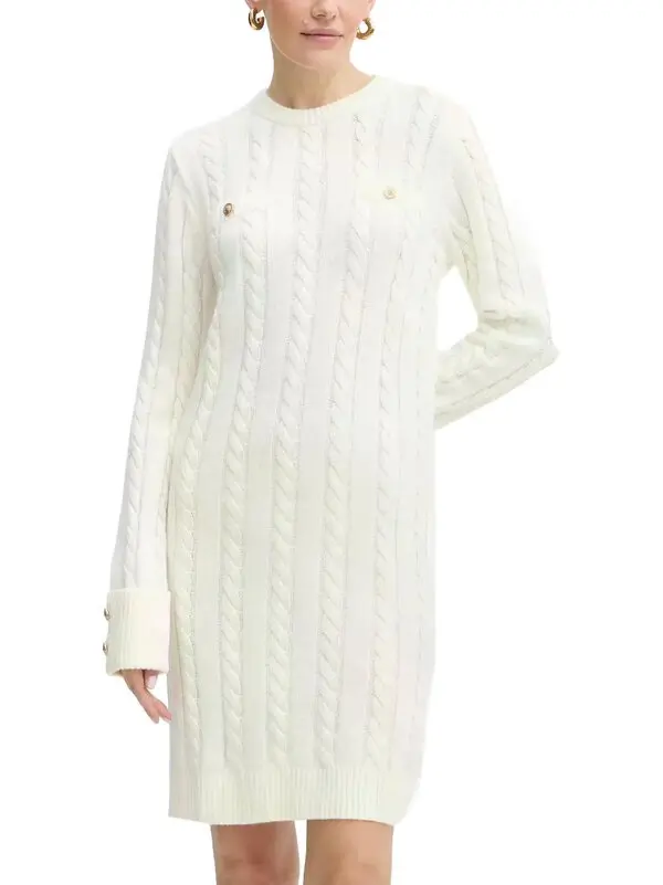Guess Cable-knit Mini Dress - White