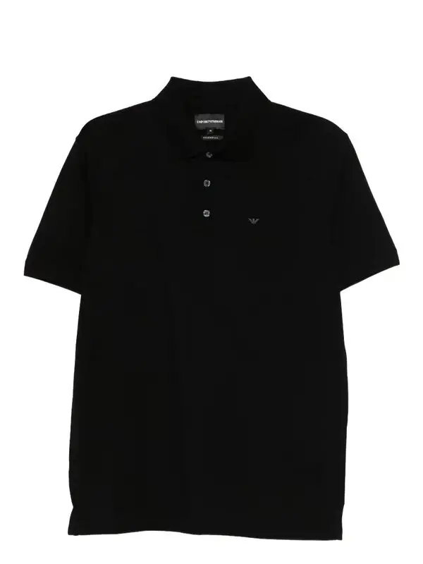 Emporio Armani Short-sleeve Polo Shirt - Black