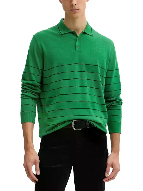 Iceberg Striped Polo-shirt - Green
