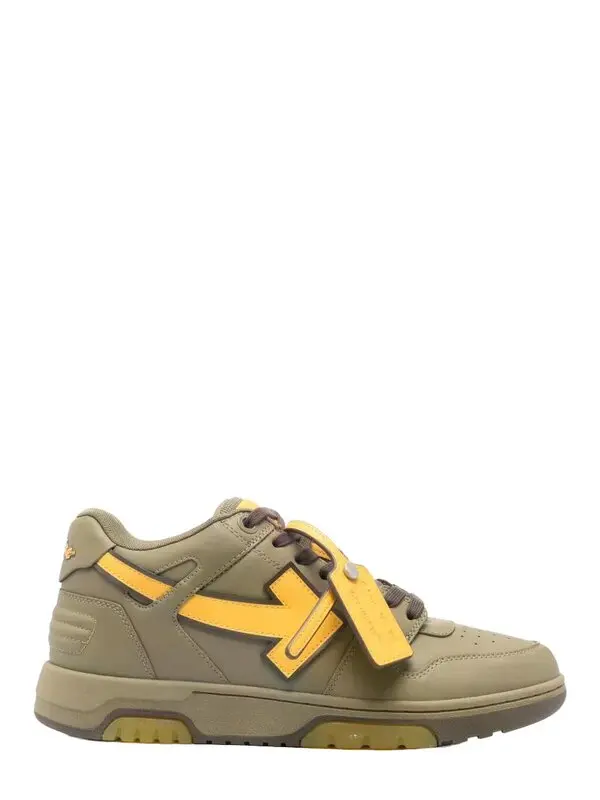 Off-White Arrow-design Sneakers - Green