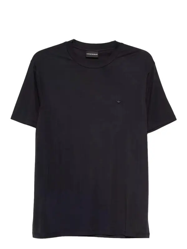 Emporio Armani Logo-detail T-shirt - Black