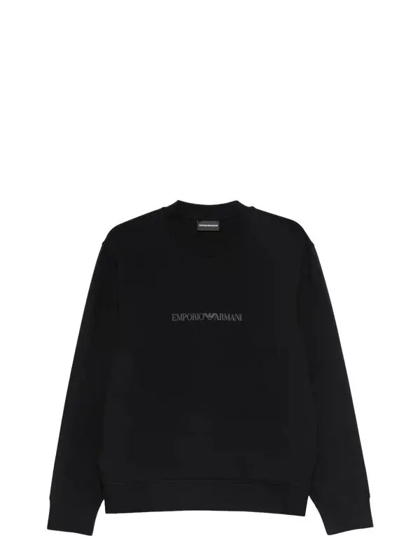 Emporio Armani Logo-detail Sweatshirt - Black