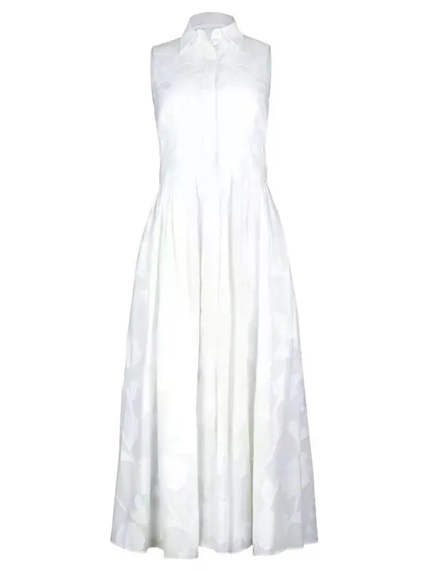 Michael Kors Sleeveless Midi Dress - White