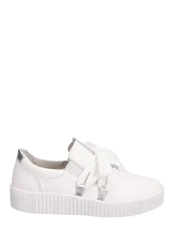 Gabor Flatform Lace-up Sneakers - White
