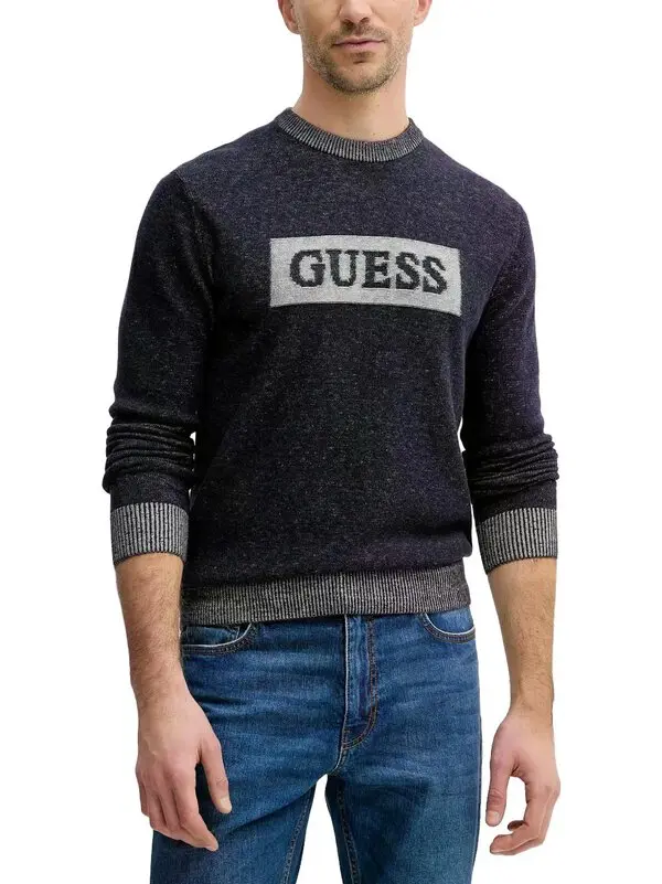 Guess Logo Sweater - Blue
