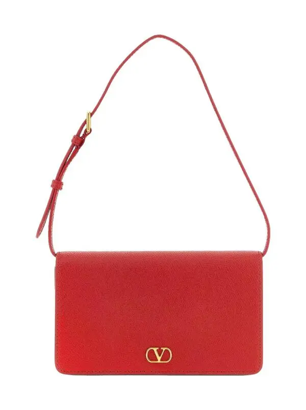 Valentino Garavani Vlogo Signature Shoulder Bag - Red