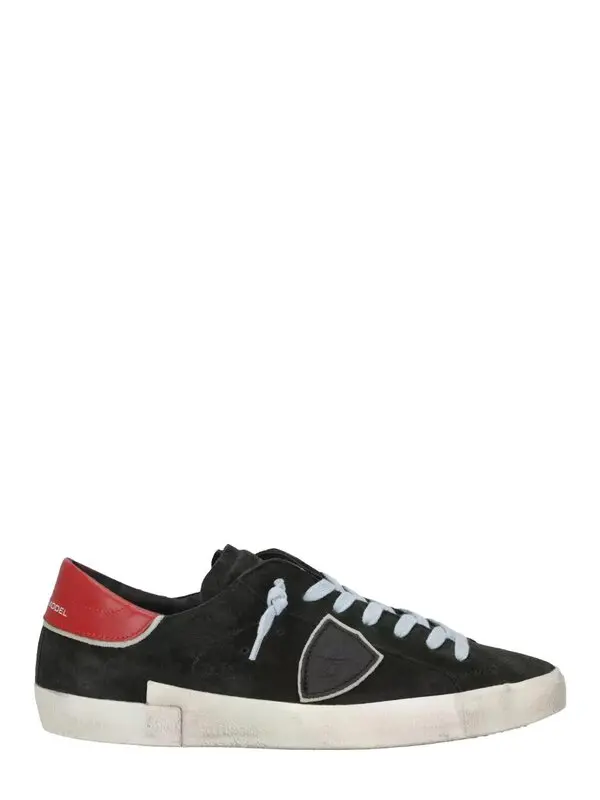 Philippe Model Prsx Triangle-patch Sneakers - Black