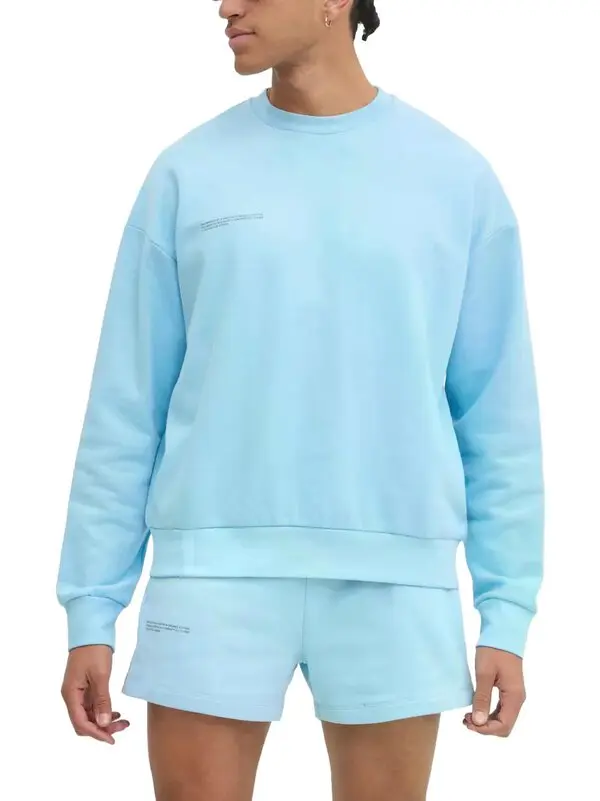 PANGAIA Long-sleeve Crew Neck T-shirt - Blue