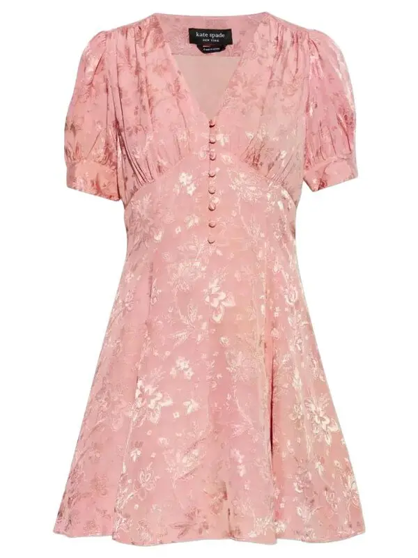 Kate Spade New York Button-up Mini Dress - Pink