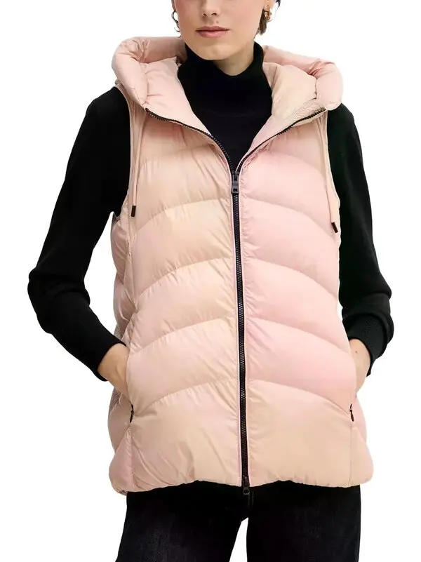 Geox Quilted Hooded Gilet - Pink