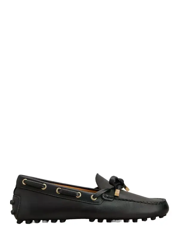 TOD'S Bow-detail Gommino Loafers - Black