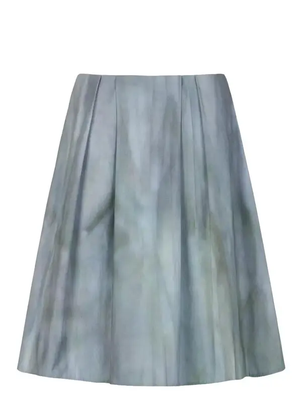 Vince Pleated A-line Skirt - Grey
