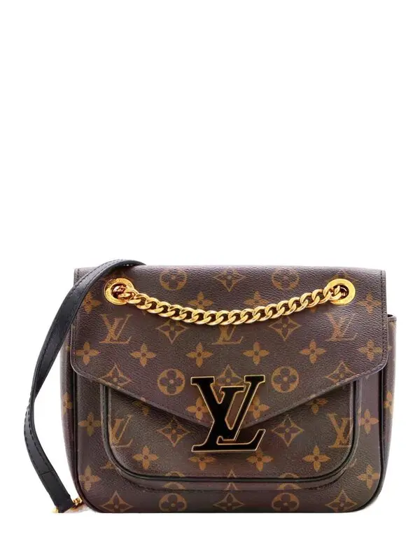 LOUIS VUITTON Passy Handbag Monogram Canvas Crossbody Bag - Brown
