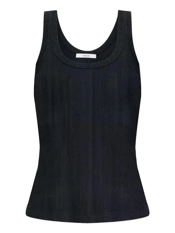HAIKURE Gem Ribbed-knit Tank Top - Black