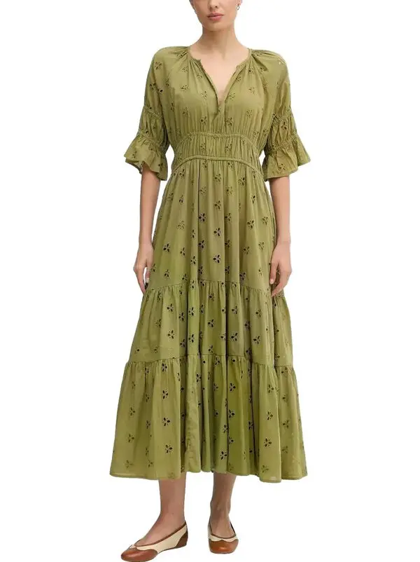 HOSS INTROPIA Amelia Ruffled Floral Dress - Green