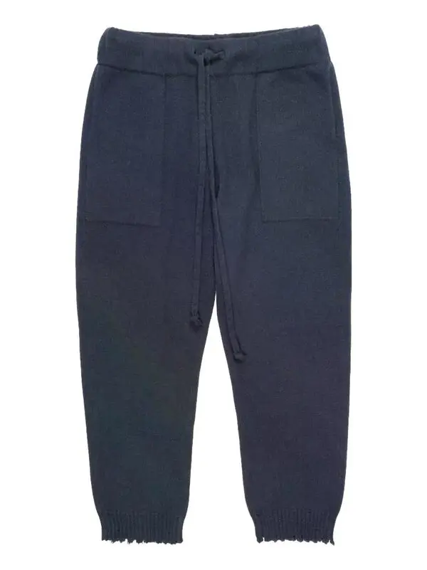 UMA WANG Drawstring Pocket Ankle Trousers - Blue