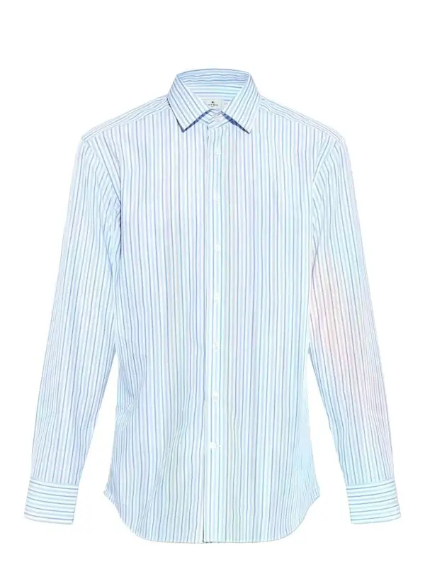 Etro Striped Buttoned Shirt - Blue