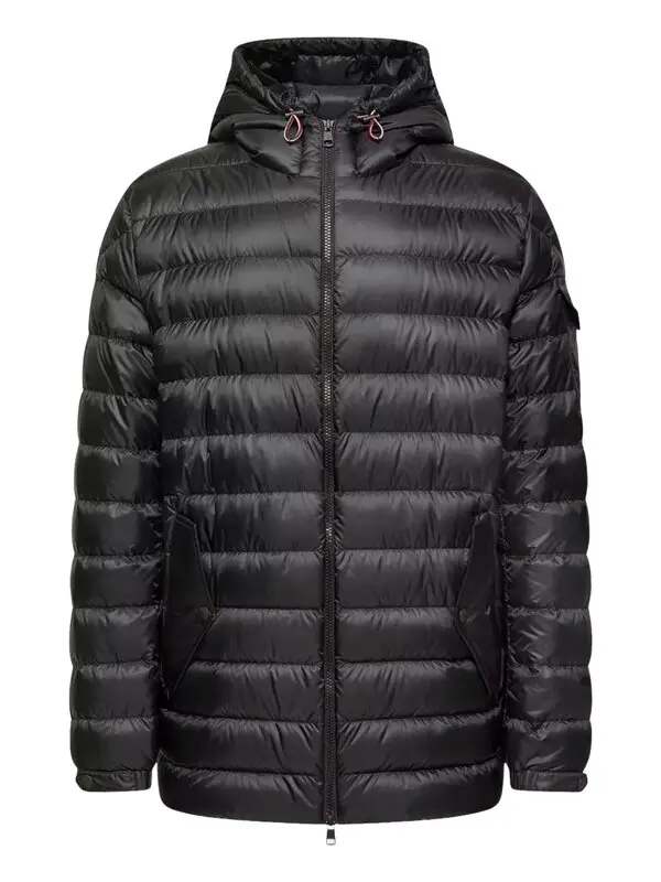 Moncler Zip-up Padded Coat - Black