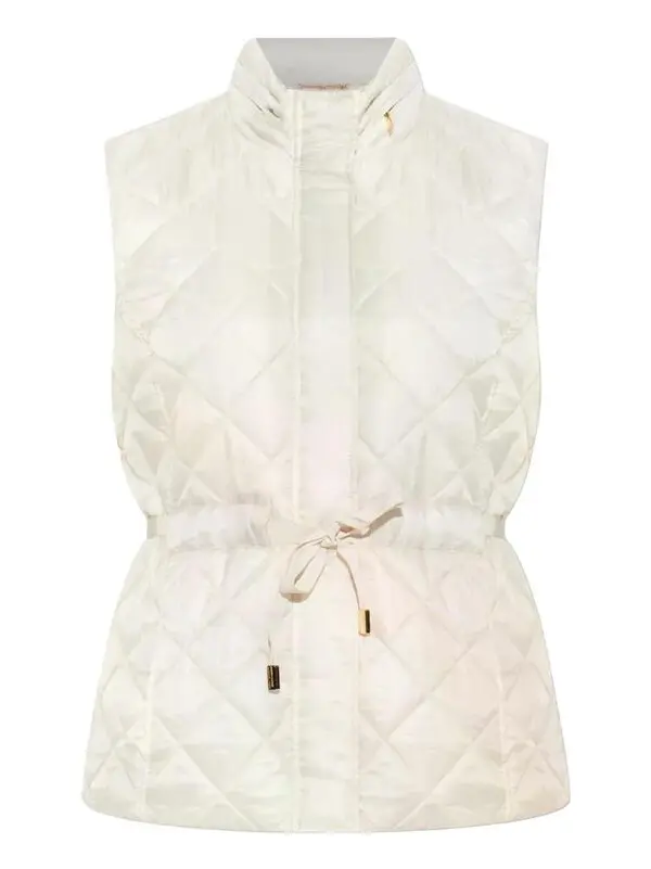 Michael Kors Quilted Tie-waist Gilet - Neutrals