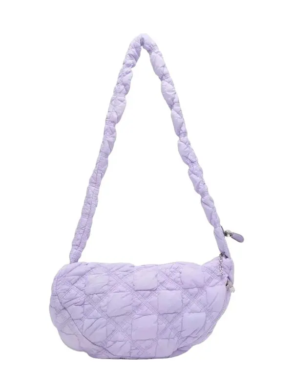 CARLYN Cozy Quilted Cross Body Bag - Purple