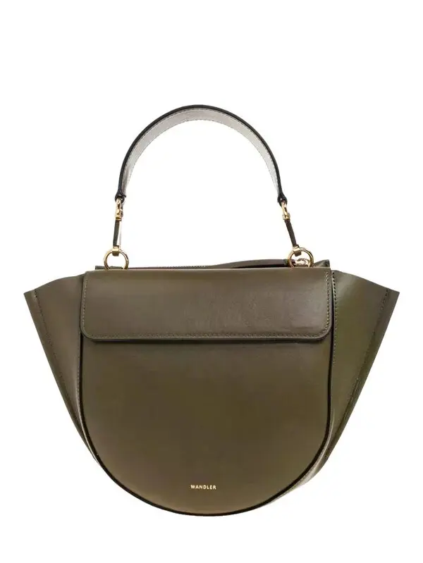 WANDLER Hortensia Small Flap Top-handle Tote Bag - Green