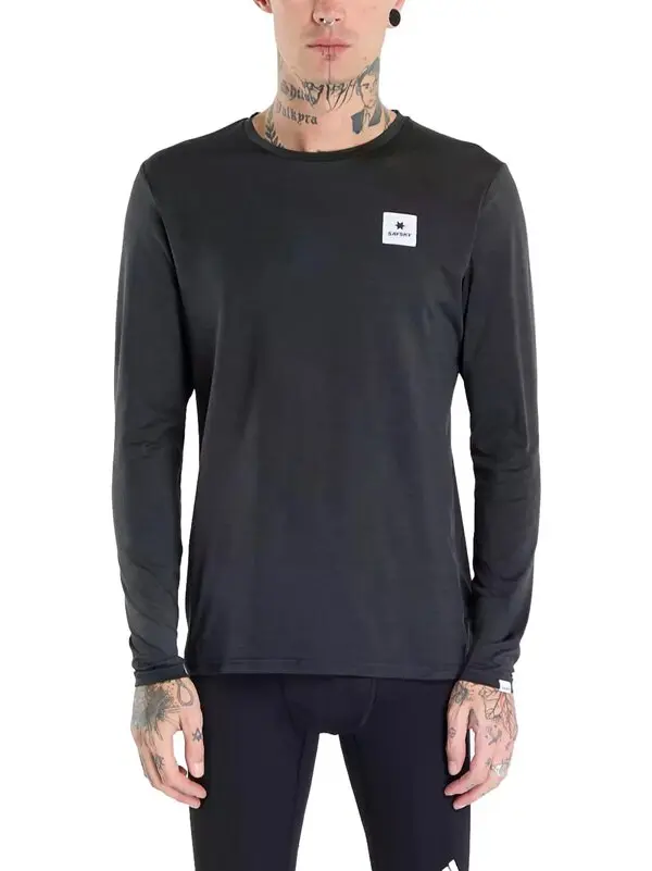 SAYSKY Reflective-logo Long-sleeve T-shirt - Grey