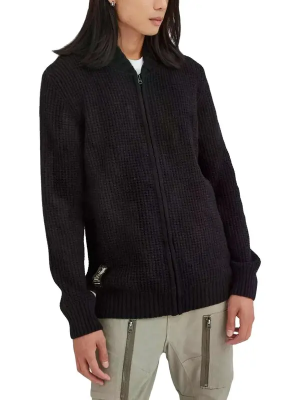 G-star Raw Zipped Knitted Cardigan - Black