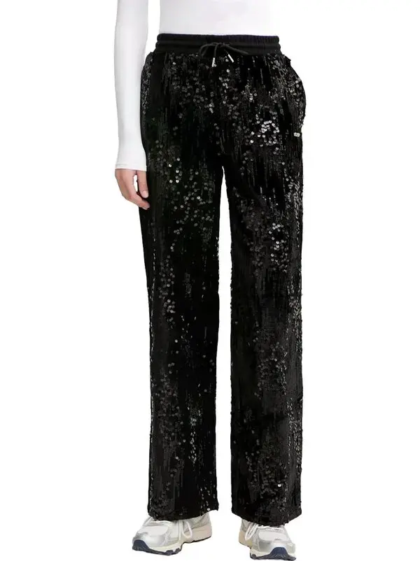 Guess Sequin-embellished Trousers - Black