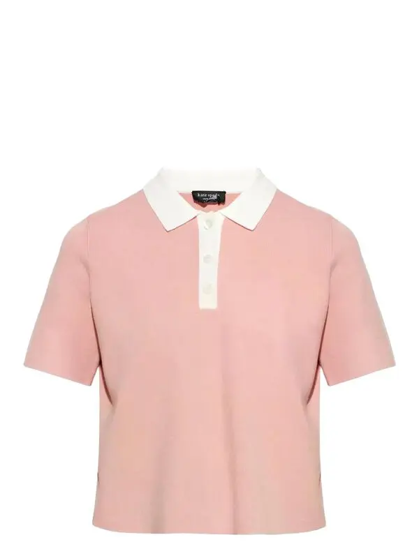 Kate Spade New York Knitted Polo Top - Pink