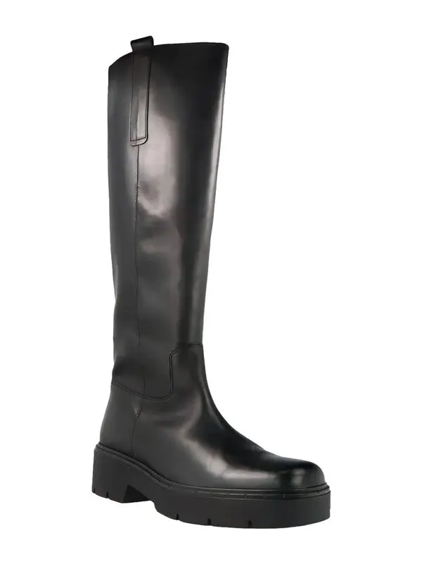 Gabor Leather Knee-high Boots - Black